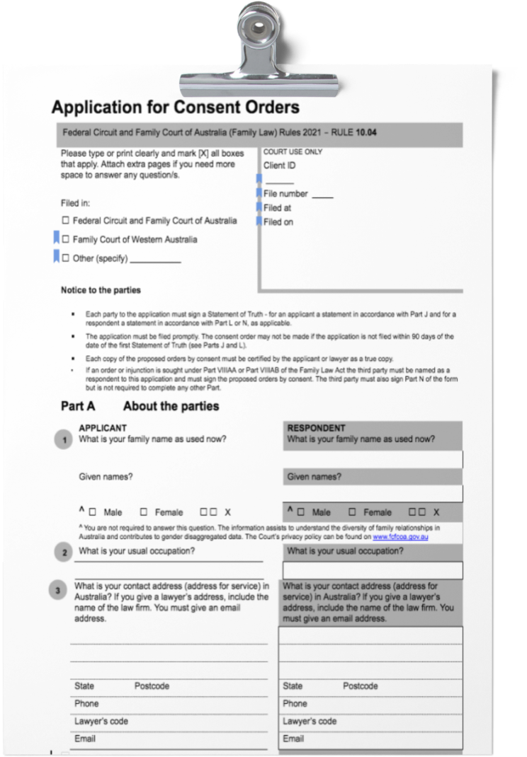 Get Consent Orders Under 24 Hours For An Affordable Fixed Fee